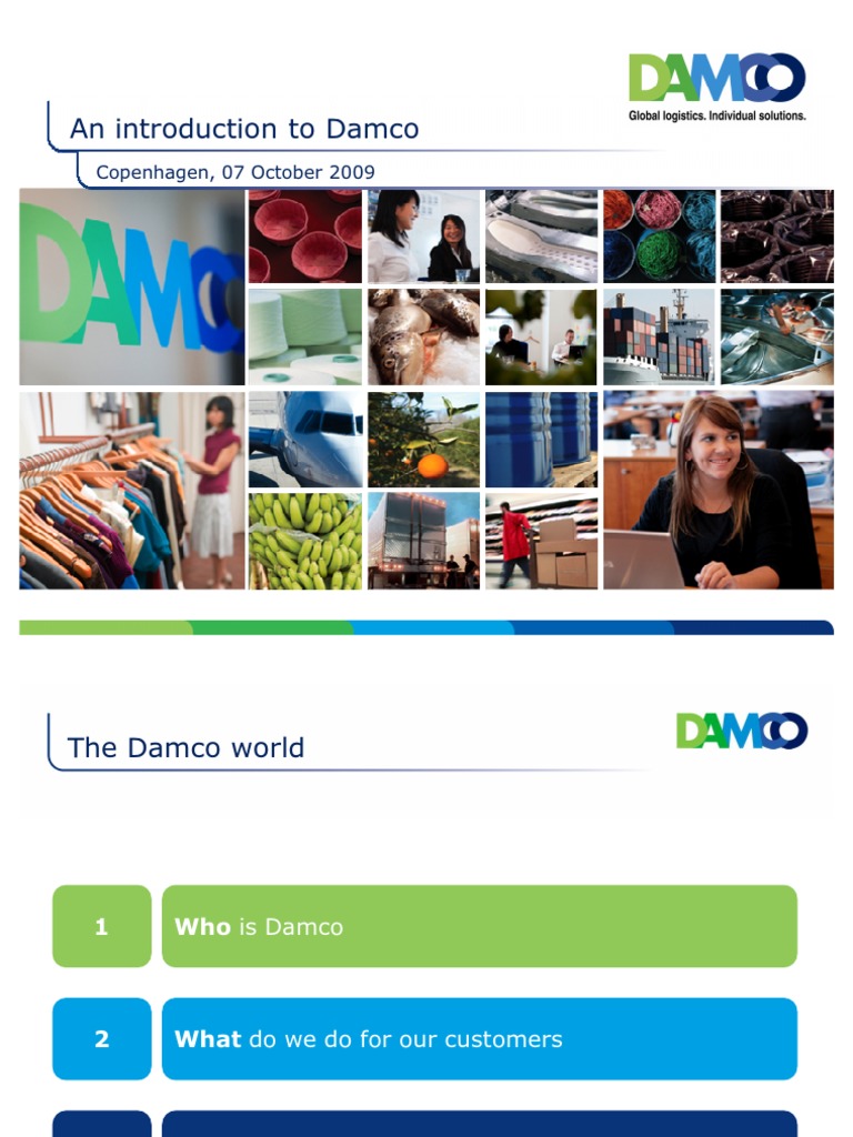 Damco Company Presentation | PDF | Supply Chain | Supply Chain Management