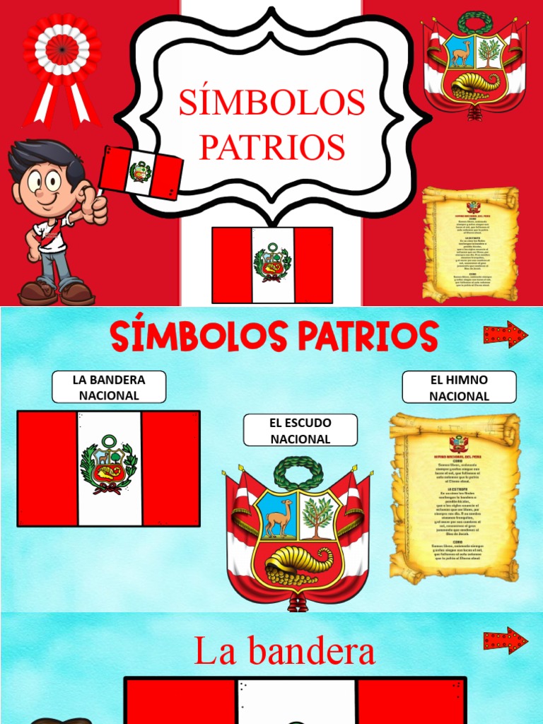 Símbolos Patrios del Perú: Bandera, Escudo y Himno | PDF | América del ...