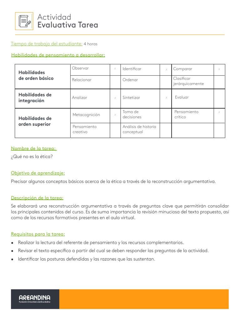Tarea E1 | PDF | Caso de estudio | Pensamiento