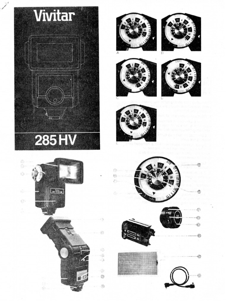 Vivitar 285 HV Flash | PDF