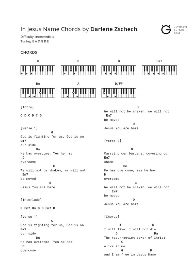 In Jesus Name Chords | PDF