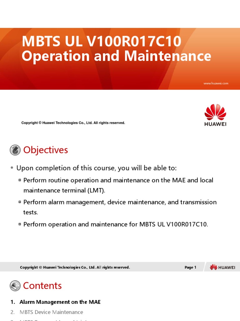 Huawei MBTS Operation and Maintenance | PDF | Internet Protocols ...