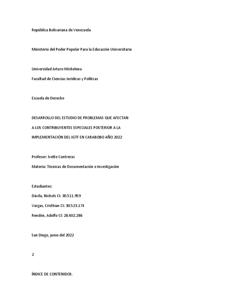 Igtf Venezuela | PDF | Evasión de impuestos | Impuestos