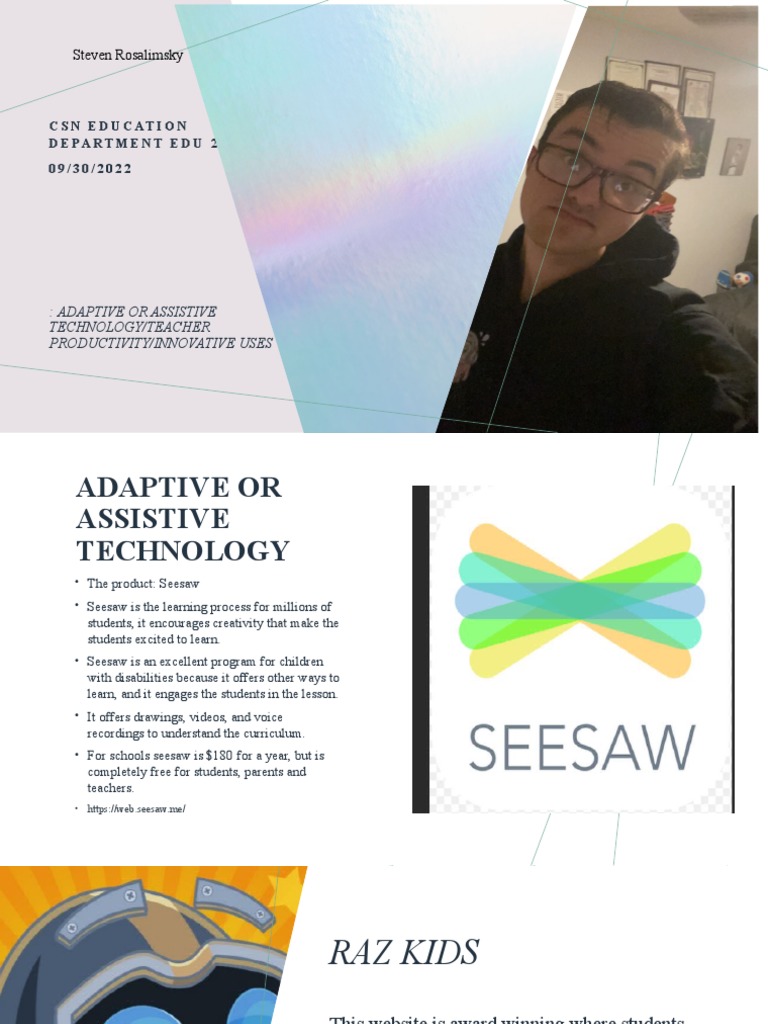 Assistive Technology | PDF | Teachers | Schools