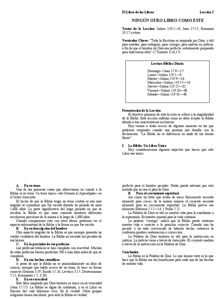 Lección 2 | PDF | Biblia | Profecía