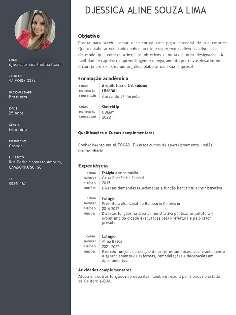 Djessica Curriculo 2022 2 | PDF