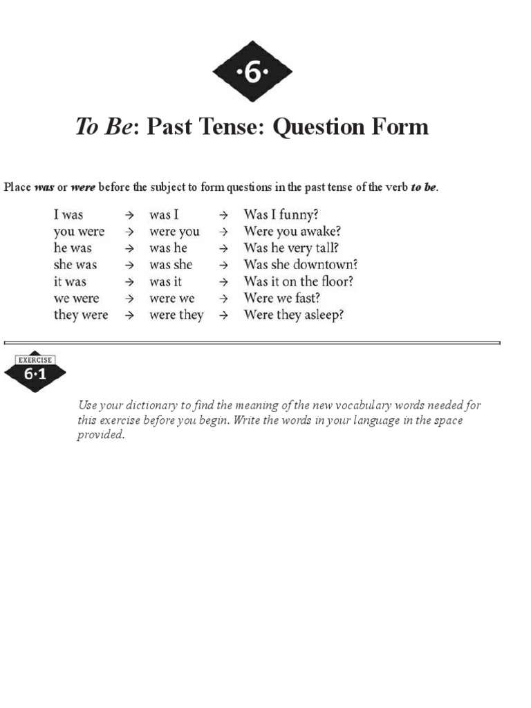Past Tense Question Form 6 | PDF | Science & Mathematics