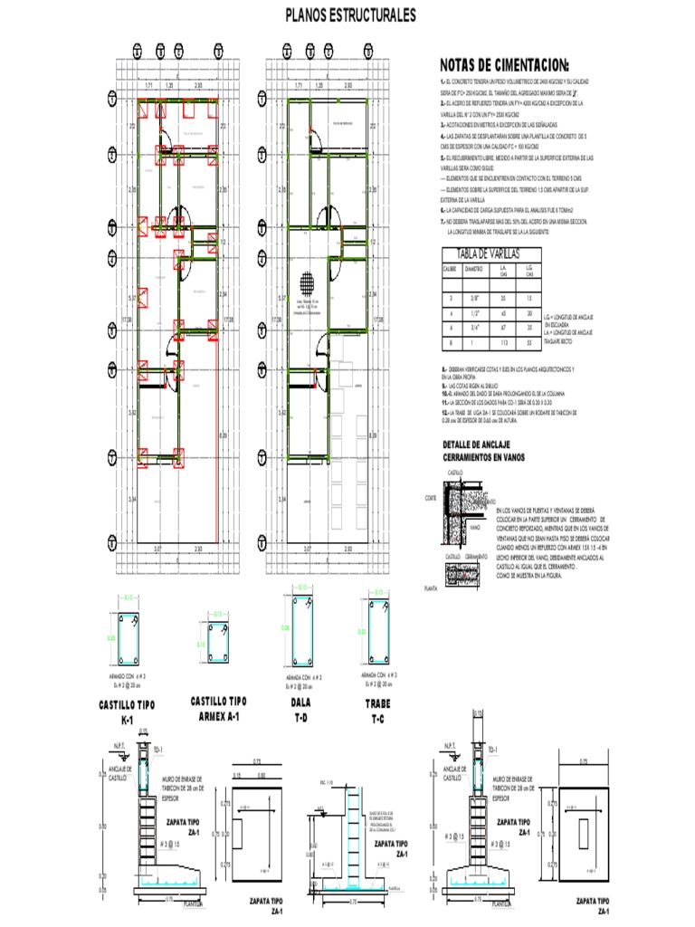 PLANOS ESTRUCTURALES-Model | PDF | Sectores Economicos | Ingeniería estructural