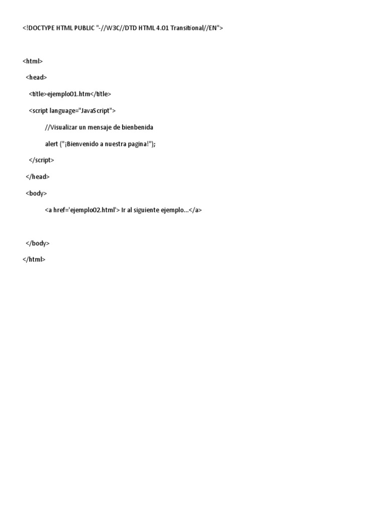 Ejemplos Javascript | PDF | Software | Informática Ejemplos Javascript | PDF | Software | Informática