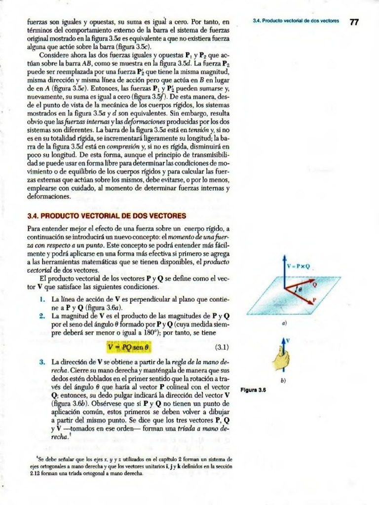 Lectura 04 - Producto de Vectores | Descargar gratis PDF | Vector Euclidiano | Escalar (Matemáticas)