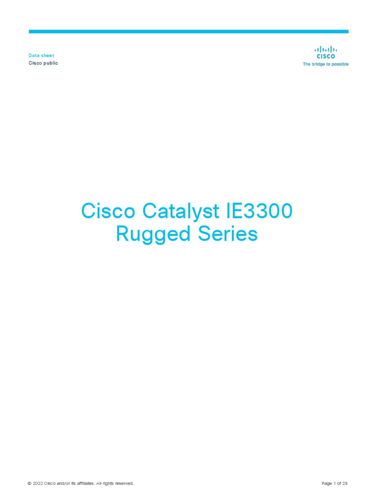 Catalyst Ie3300 Rugged Series Ds | PDF | I Pv6 | Computing