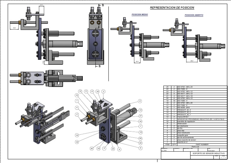 Soporte de Sensor Inductivo | PDF