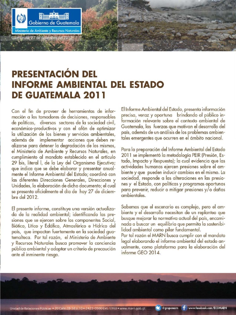 Informe Ambiental Del Estado 2011 | PDF | Entorno natural | Residuos