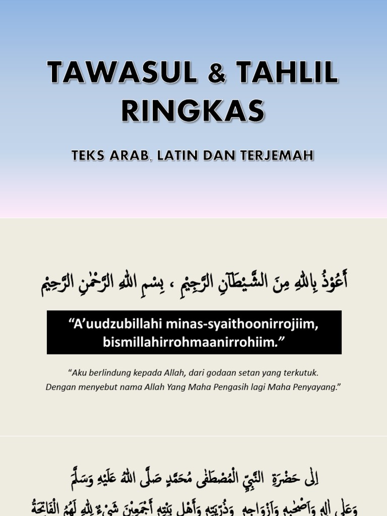 TAWASUL - RINGKAS - Arab Latin PDF | Download Free PDF | Abrahamic Religions | Quran