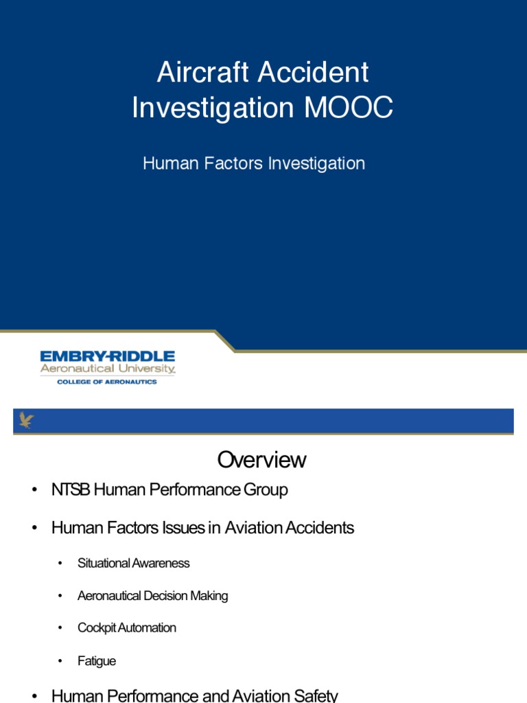 AAI MOOC Human Factors Investigation | PDF | Sleep | Human Factors And ...