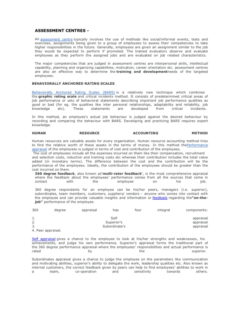 Performance Appraisal | Download Free PDF | Performance Appraisal | Goal