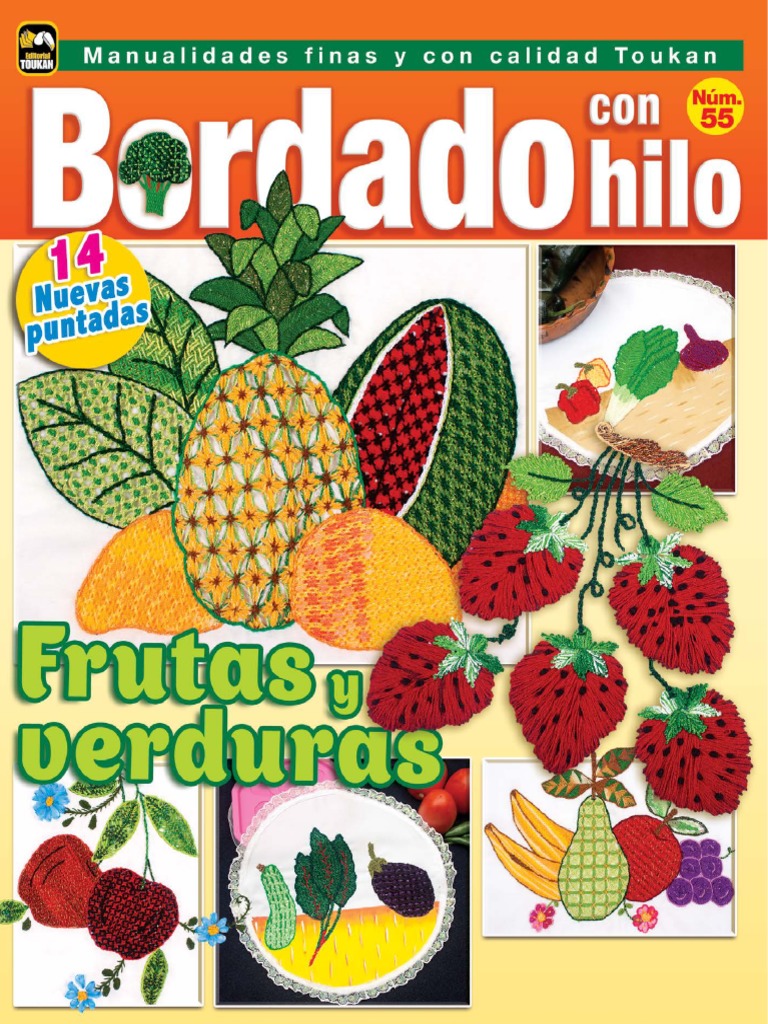 Bordado Con Hilo 55 | PDF | Bordado | Color
