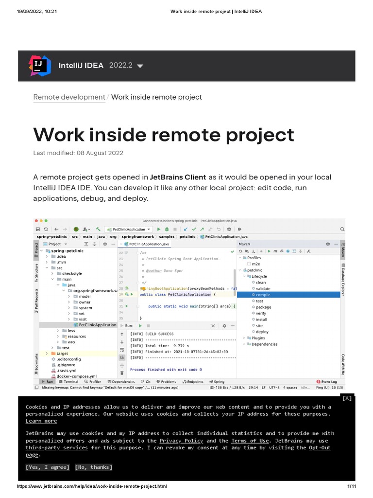 Work Inside Remote Project - IntelliJ IDEA | PDF | Http Cookie | World Wide Web