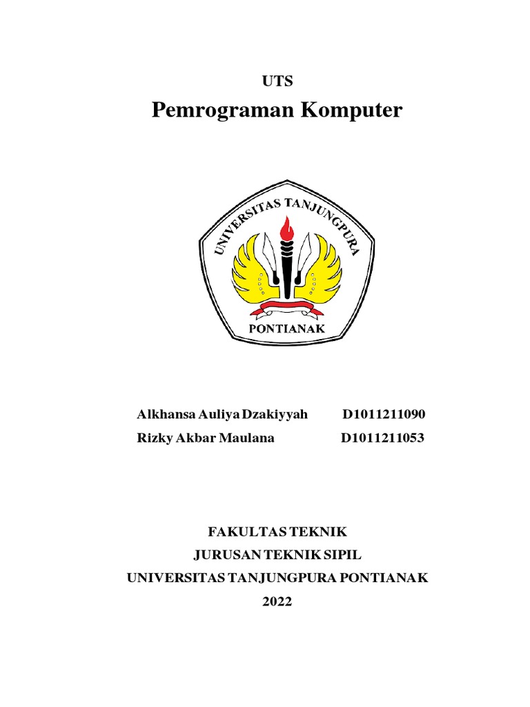 Tim 19 - Uts - Pemrograman Komputer - Kelas A | PDF
