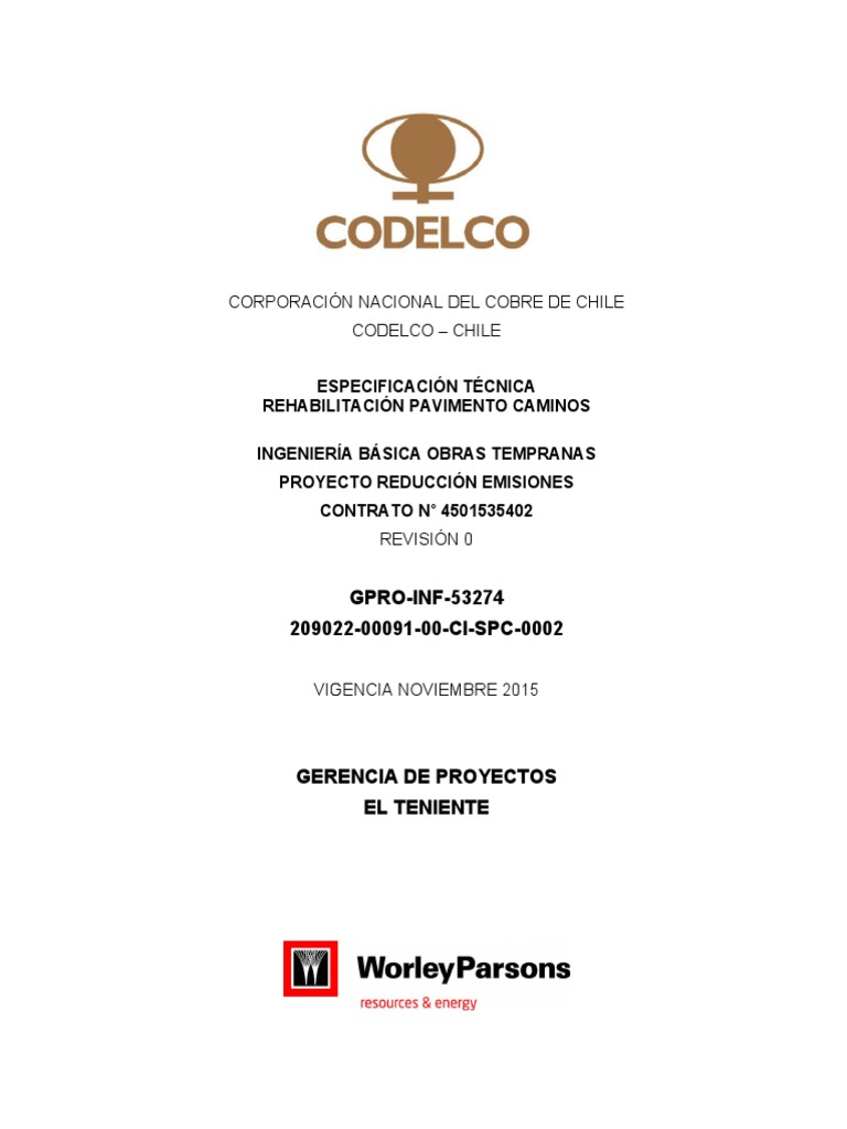 00 Ci SPC 0002 R0 | PDF | Mecánica de suelos | Cobre