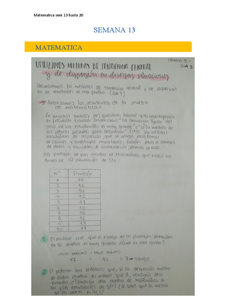 Matematica 13 Hasta 20 | PDF