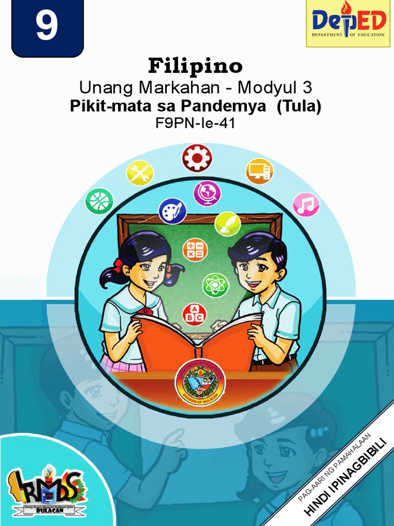 Filipino 9 Jhs San Pedro Nhs Modyul 3 Pikit Mata Sa Pandemya Tula Materials | PDF