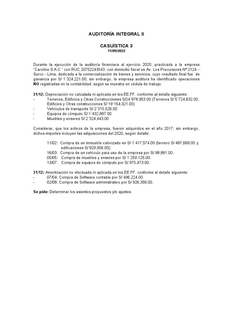 Casuística Sesión 3 | PDF