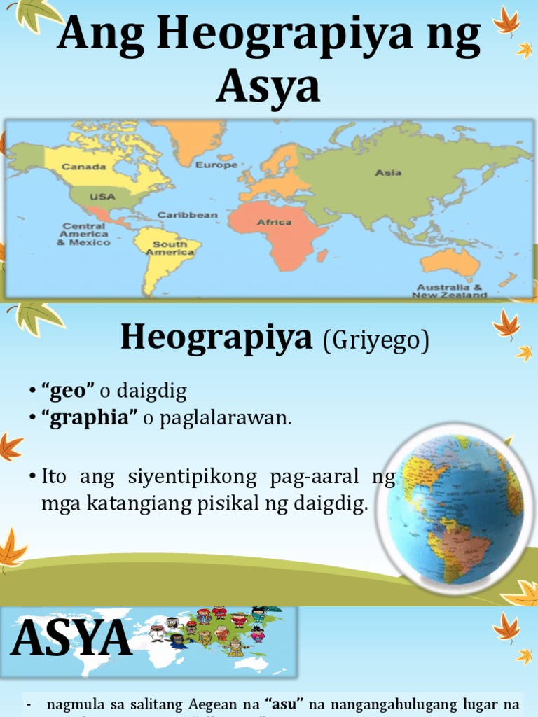 Lesson 1 - Heograpiya NG Asya | PDF