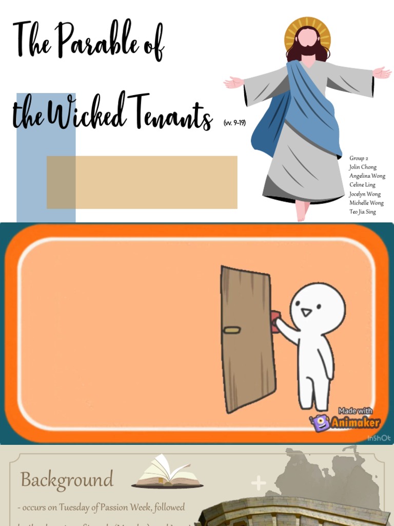 The Parable of The Wicked Tenants | PDF | Jesus | Bible Content