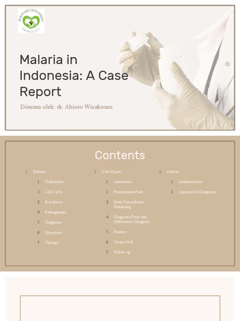 Laporan Kasus Malaria di Indonesia | PDF