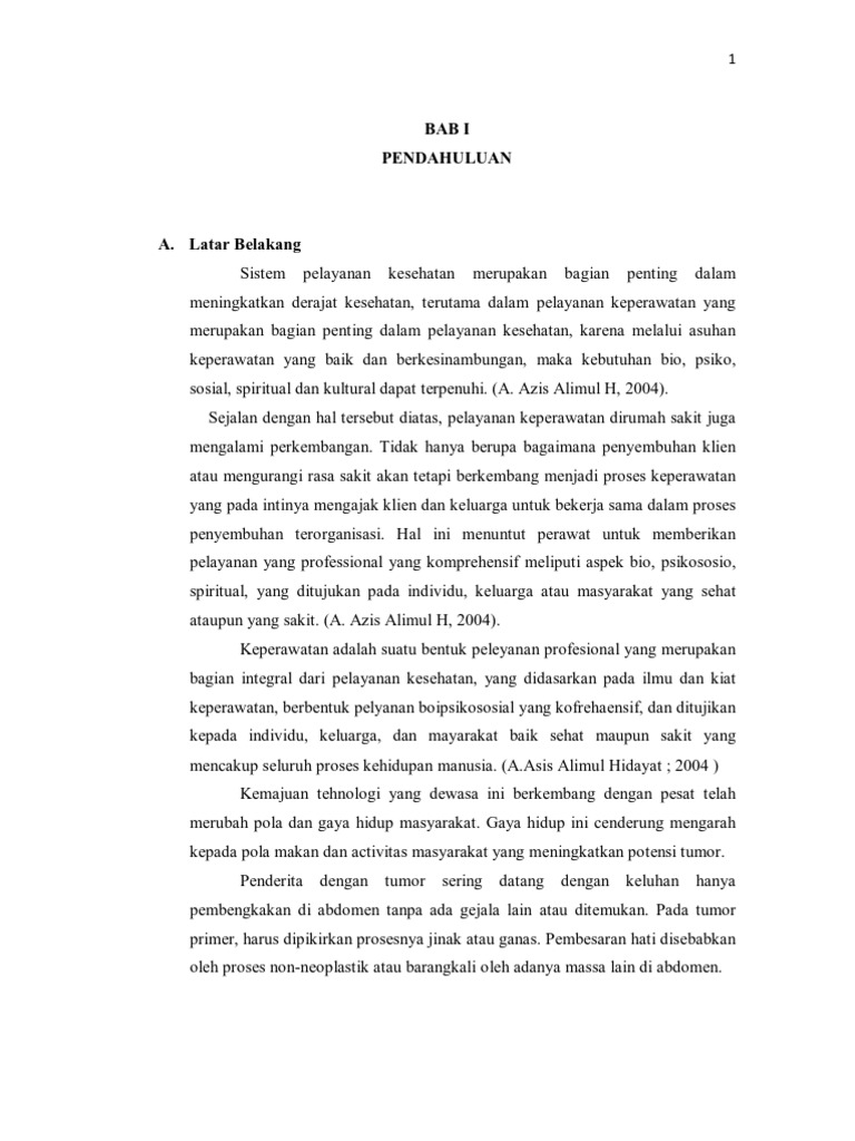 Askep UTEK Tumor Tumpul Abdomen | PDF