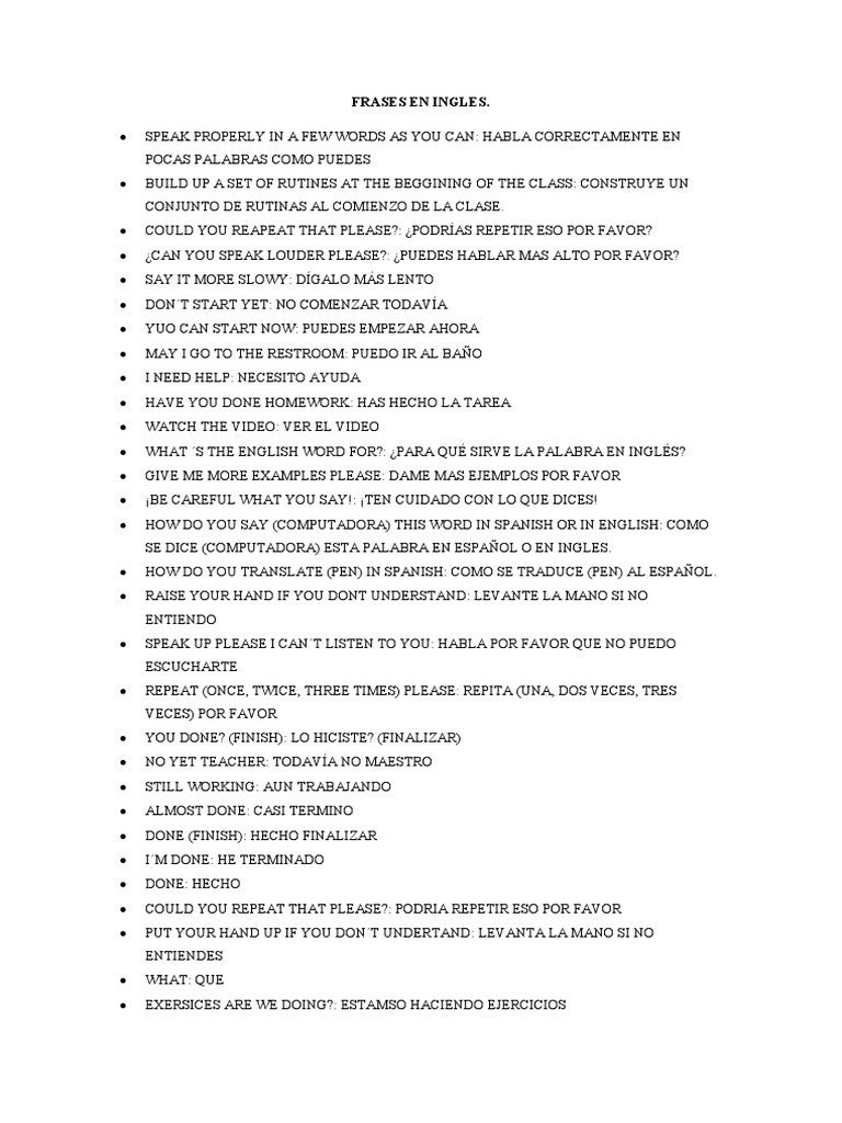 Frases Ingles Pdf