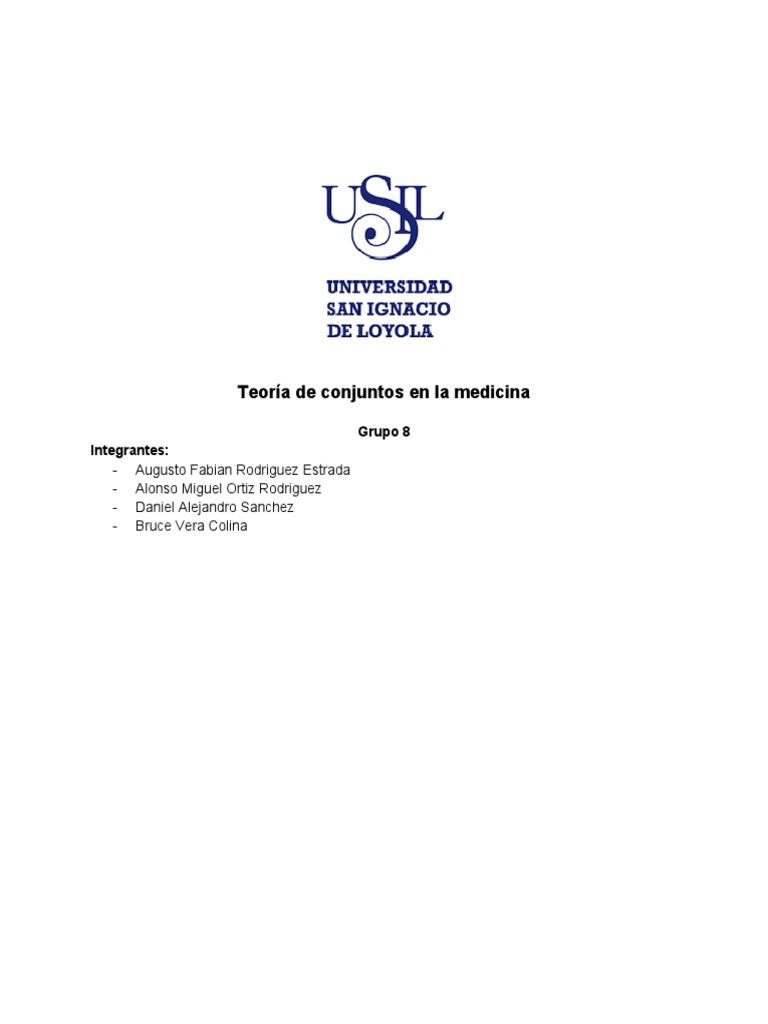 Trabajo Final Estructuras Discretas I | PDF | VIH | Conjunto (Matemáticas)