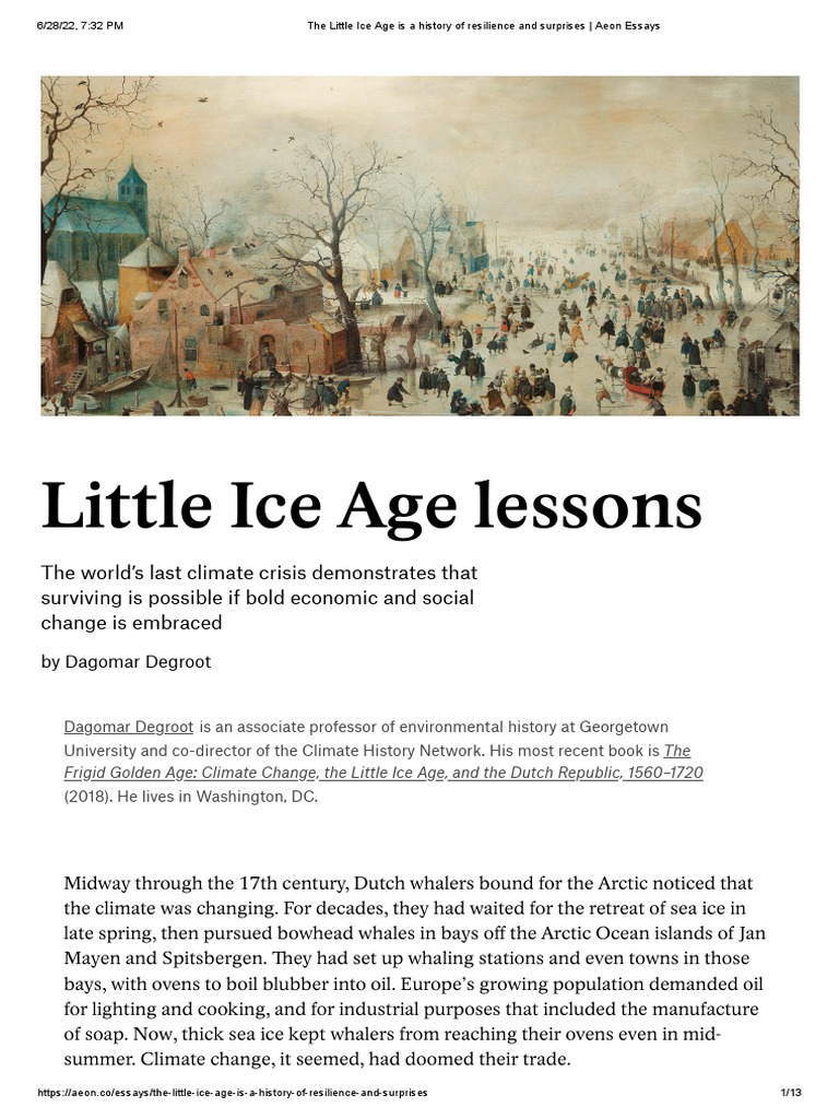 Dutch Whalers' Resilience in Little Ice Age | PDF | Climate Change | Famine