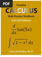 Essential Calculus Skills Practice Workbook With Full Solutions | PDF | Integral | Maxima And Minima