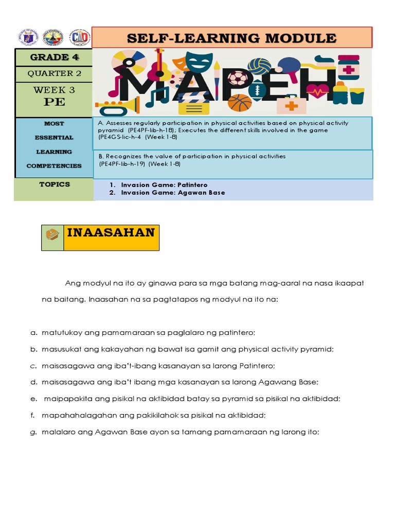 Mapeh 4 q2 Week 3 Pe | PDF