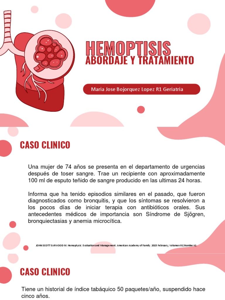 Hemoptisis Abordaje y Tratamiento | PDF | Medicina CLINICA ...