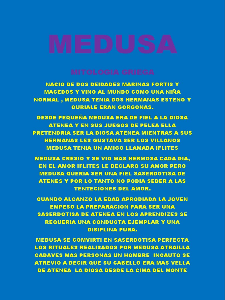 Medusa | PDF | Medusa | Atenea