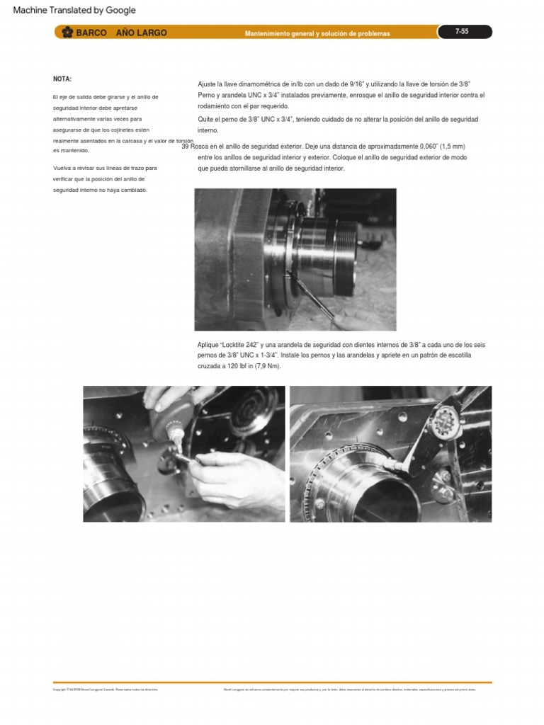 LF90D Ops and Serv. Manual Rev 4-1-217-11 | PDF | Rodamiento (Mecánico ...