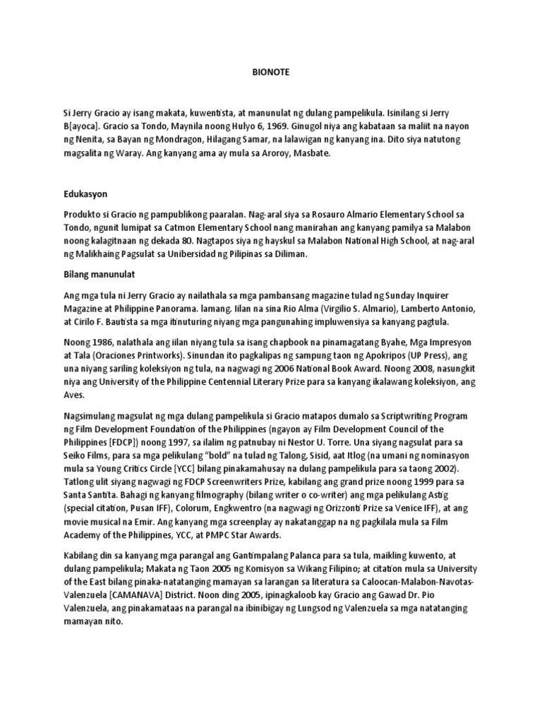 Jerry Gracio | PDF