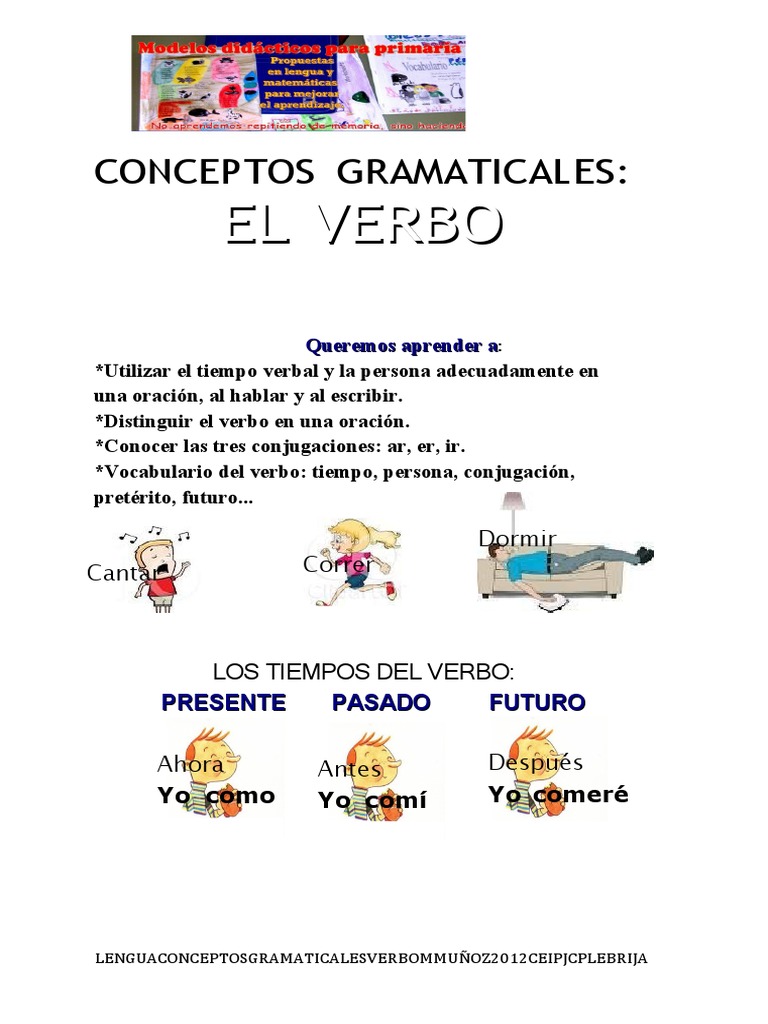 E Studio Del Verbo Descargar Gratis Pdf Verbo Conjugación Gramatical
