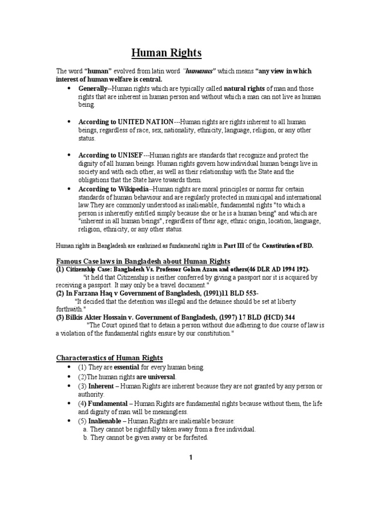 Human Rights | PDF | Human Rights | Rights