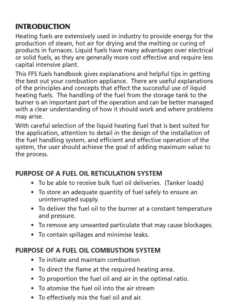 Purpose of A Fuel Oil Reticulation System | PDF | Home & Garden