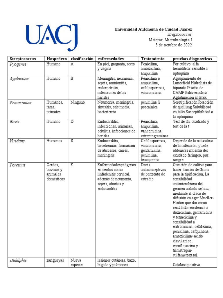 Streptococcus | PDF | Estreptococo | Penicilina