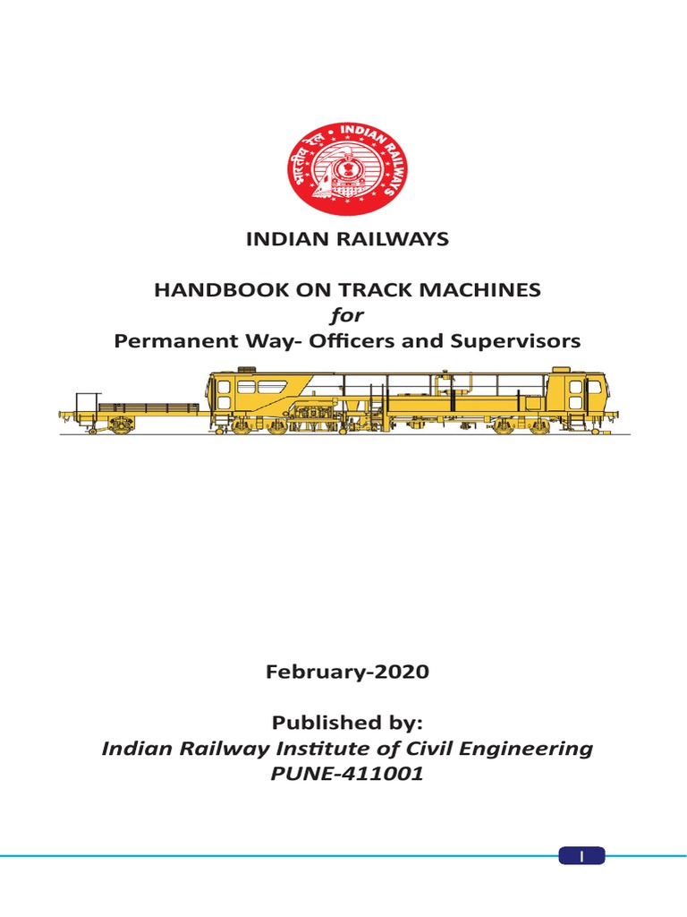 Handbook On Track Machine For Pway | PDF