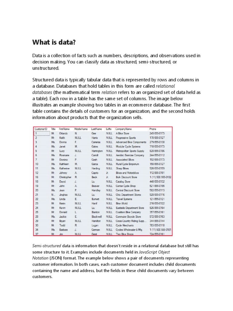1_Explore Core Data Concepts | PDF
