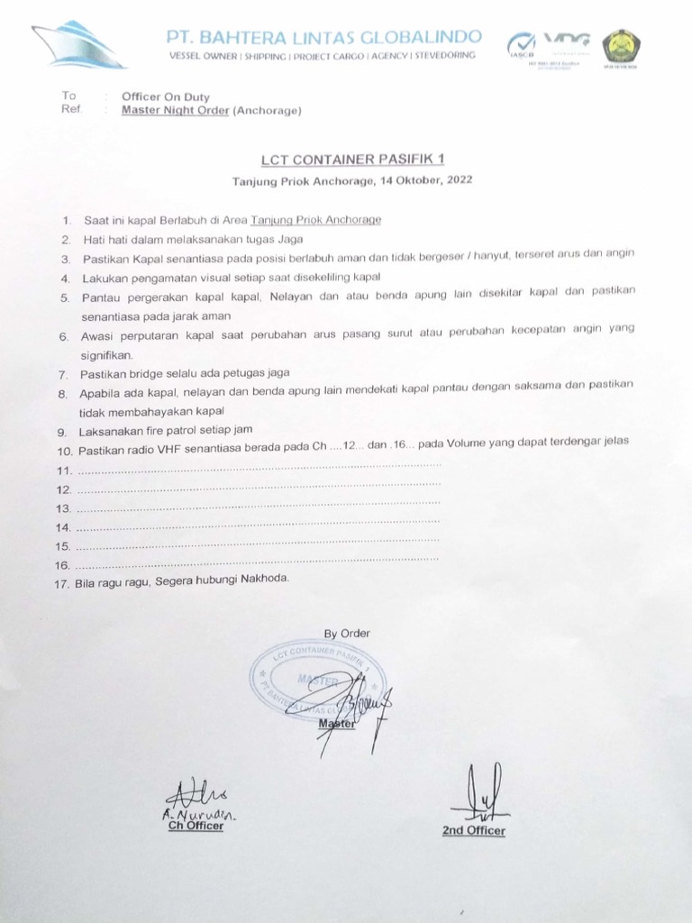 Master Night Order | PDF