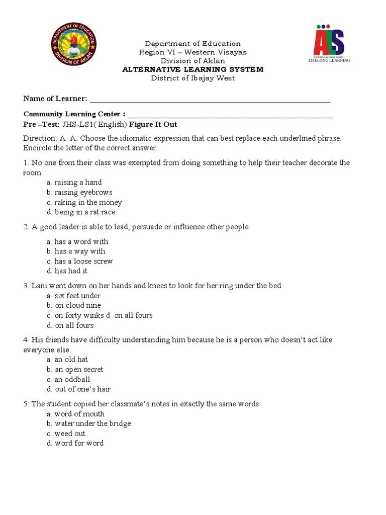 LS1 English Figure It Out | PDF