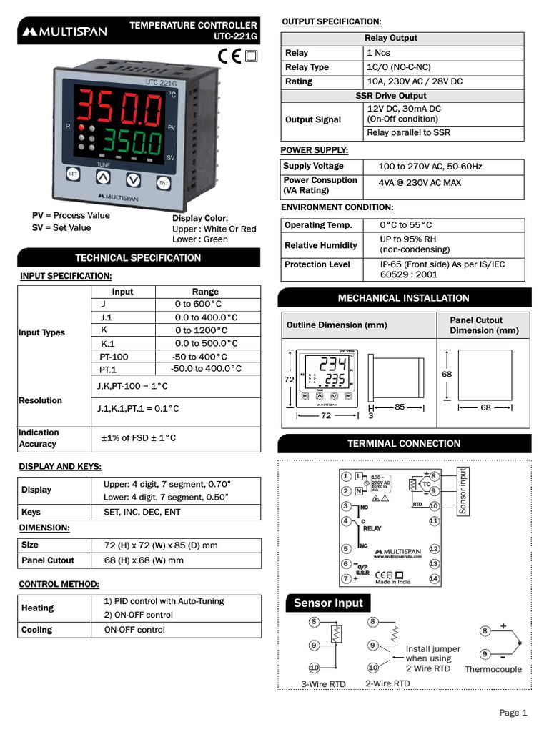 Pid Controller Pdf Electrical Wiring Relay