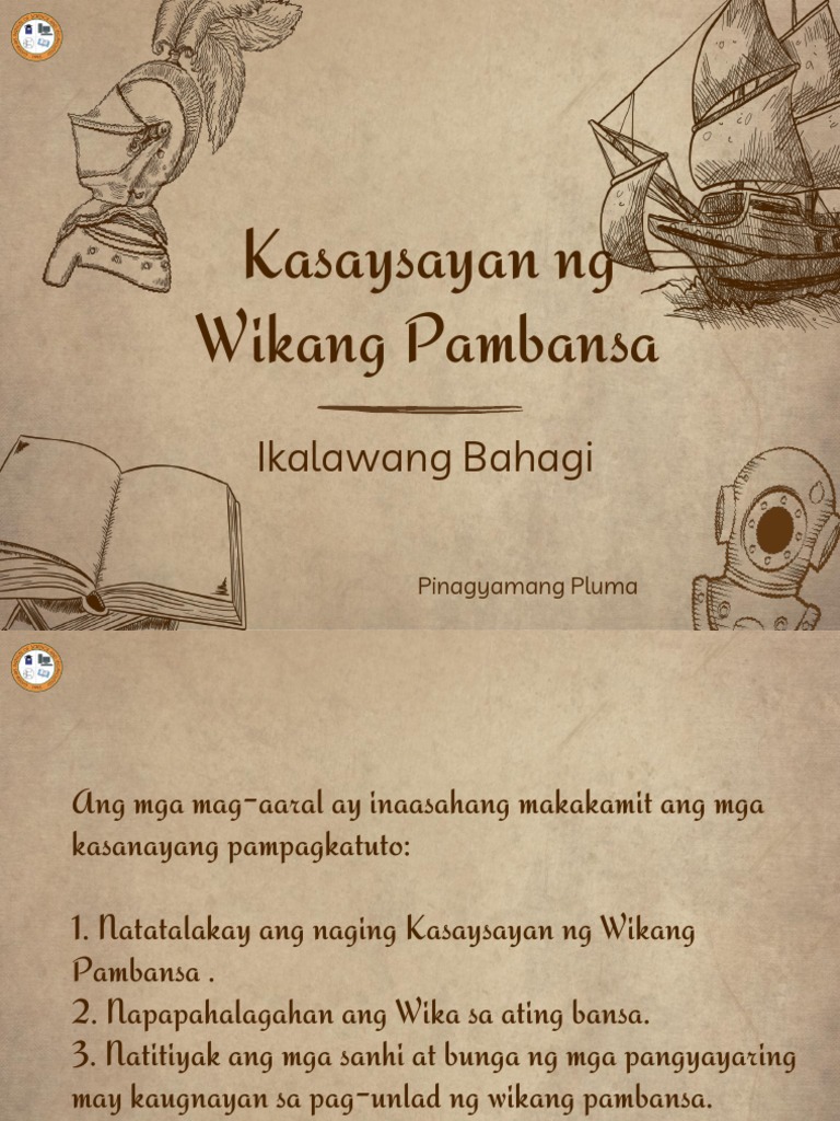 Week 5 Kasaysayan NG Wikang Pambansa Ikalawang Bahagi | PDF